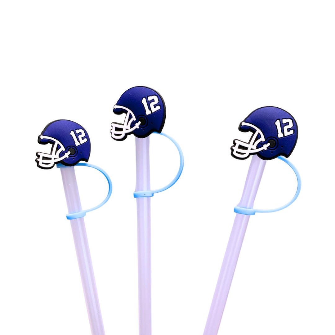 Football Themed Party Favor Football Straw Cover Football Player Gift ...
