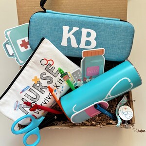 Nurse Gift Basket Personalized RN Care Package Nurse Appreciation Gift Box Custom Thank You Gift ...