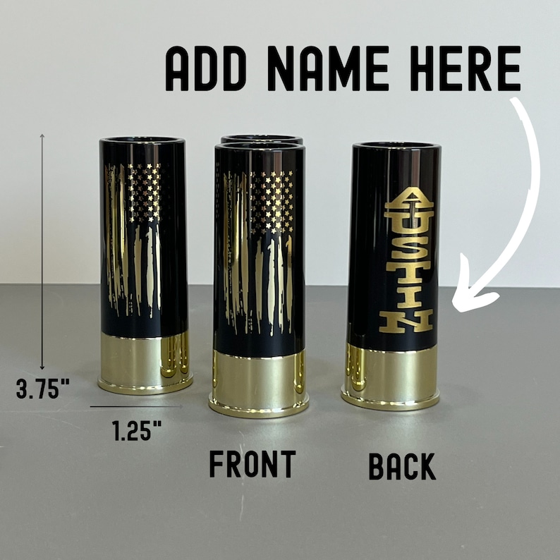 Personalized Bullet Shot Glass Custom Bullet Party Favor Gift His ...