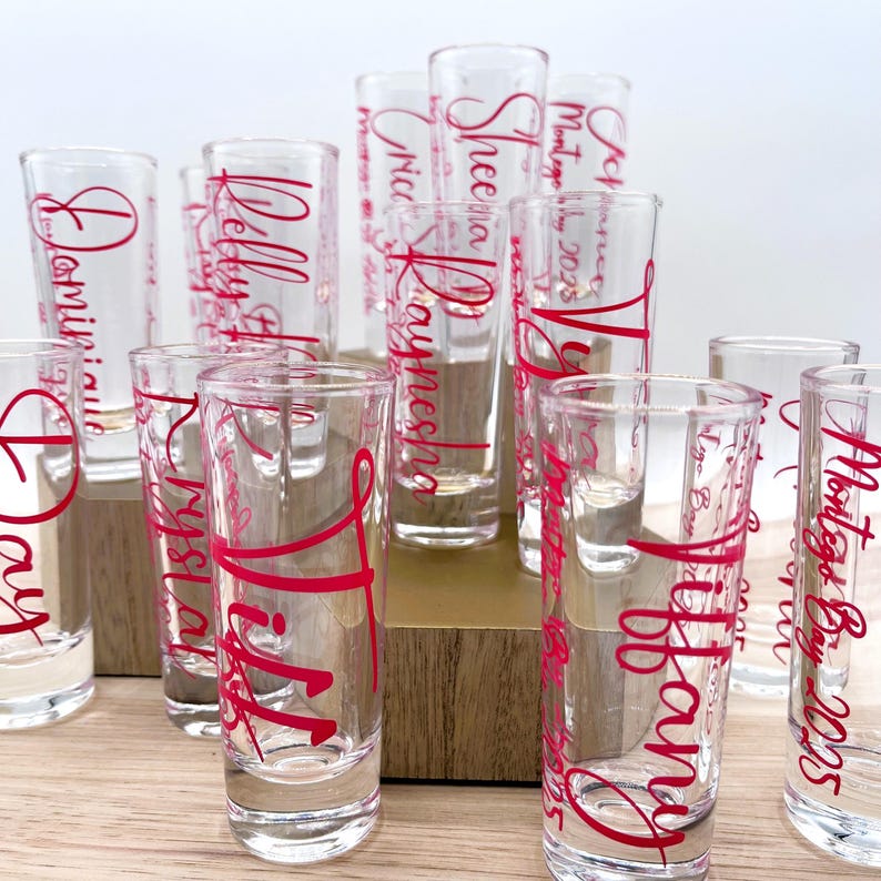 Custom Girl Trip Shot Glass Vacation Party Favor Personalized ...