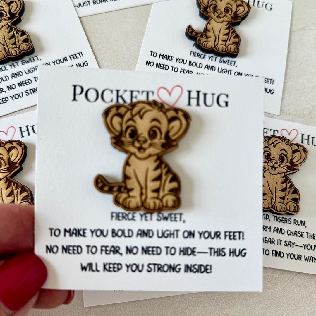 Tiger Pocket Hug Inspirational Gift for Graduate Coworker Confidence ...