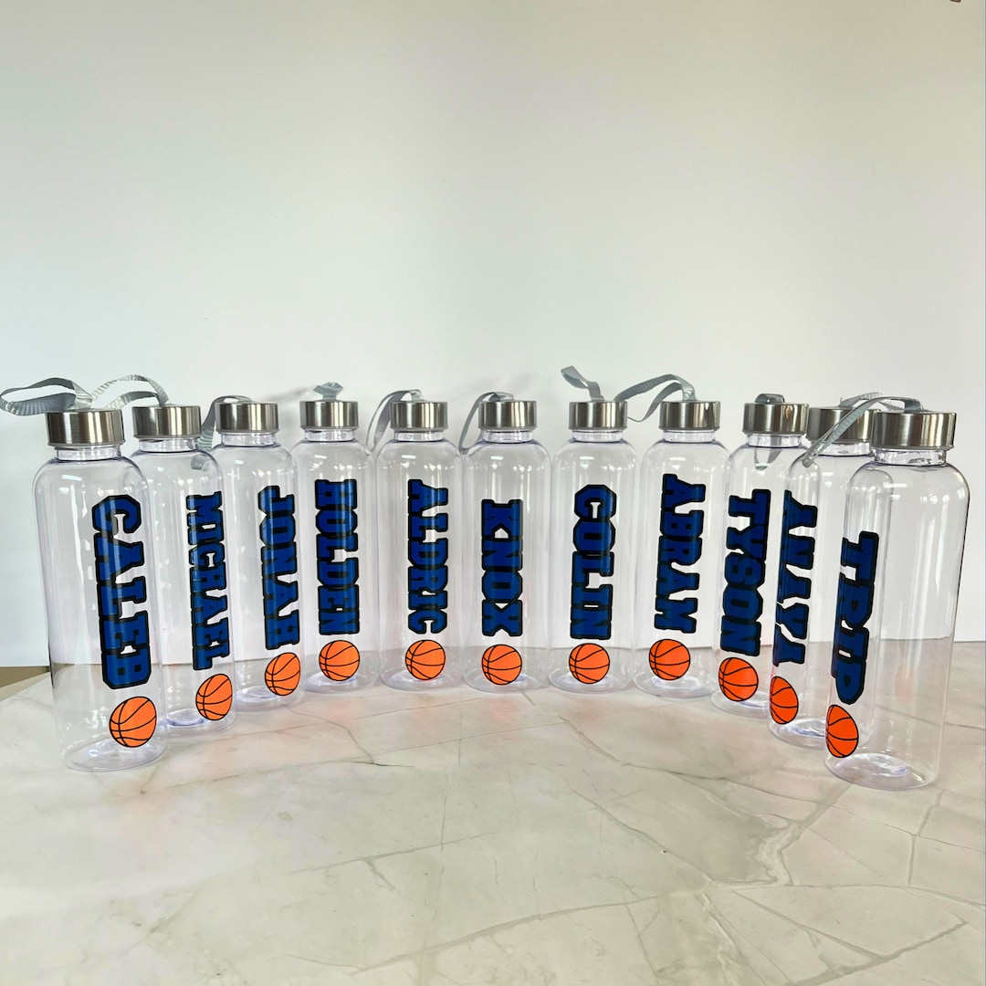 Personalized Basketball Water Bottle Custom Basketball Team Party Favor ...