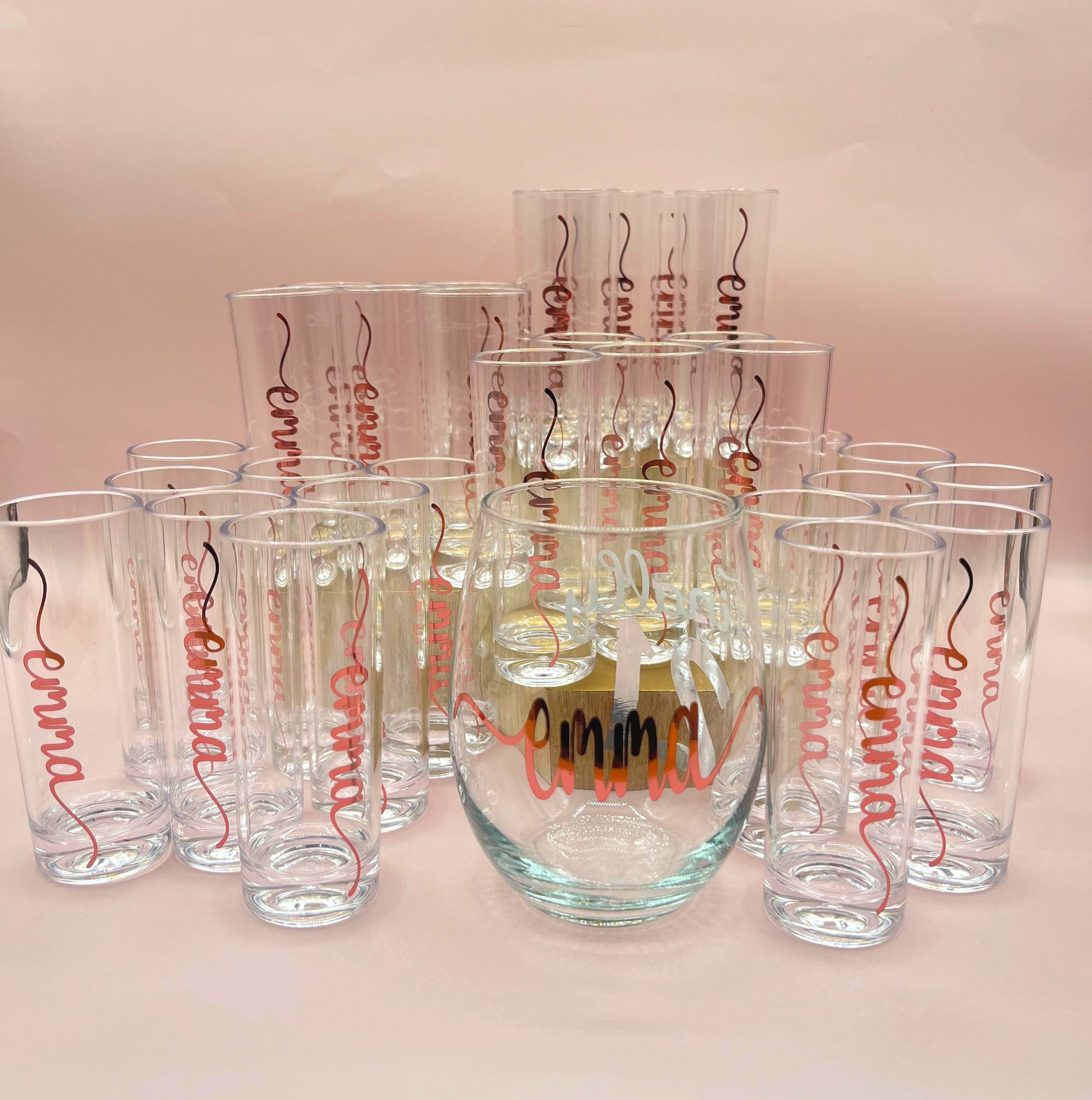 Custom Shot Glass 21st Birthday Party Favor Bachelorette Party Gift ...