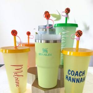 Basketball Straw Topper Party Supply Basketball Party Decoration Team ...