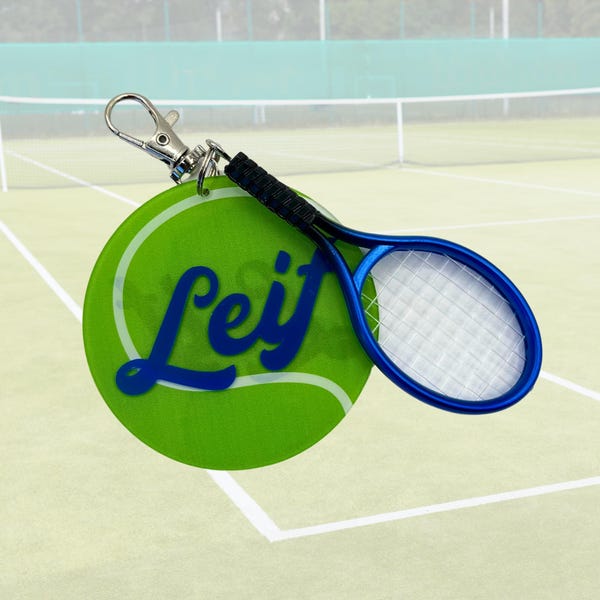 Tennis Bag Tag - Etsy