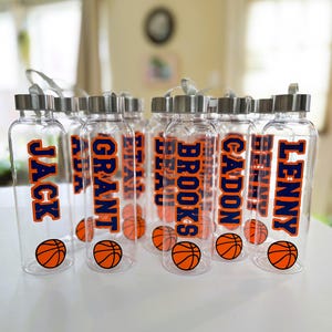 Personalized Basketball Water Bottle Custom Basketball Team Party Favor ...
