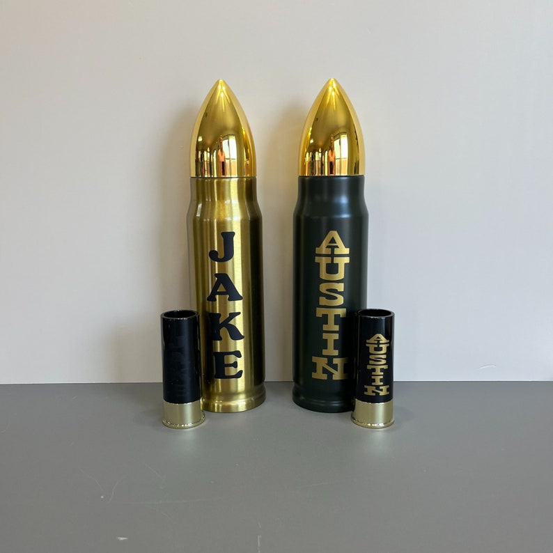 Personalized Bullet Shot Glass Custom Bullet Party Favor Gift His ...