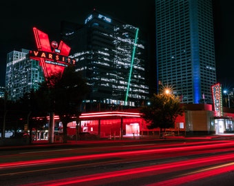 The Varsity Atlanta Georgia North Avenue Black and White Photo ...