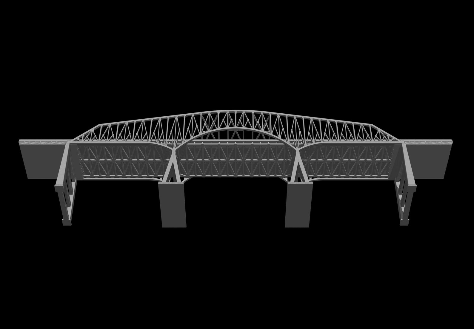 Model Bridge H0 Scale Trains, Baltimore Bridge Reproduction (francis ...