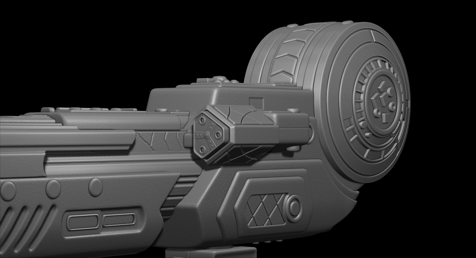 Predator Shoulder Cannon Plasma Two Size File STL – OBJ for 3D Printing ...