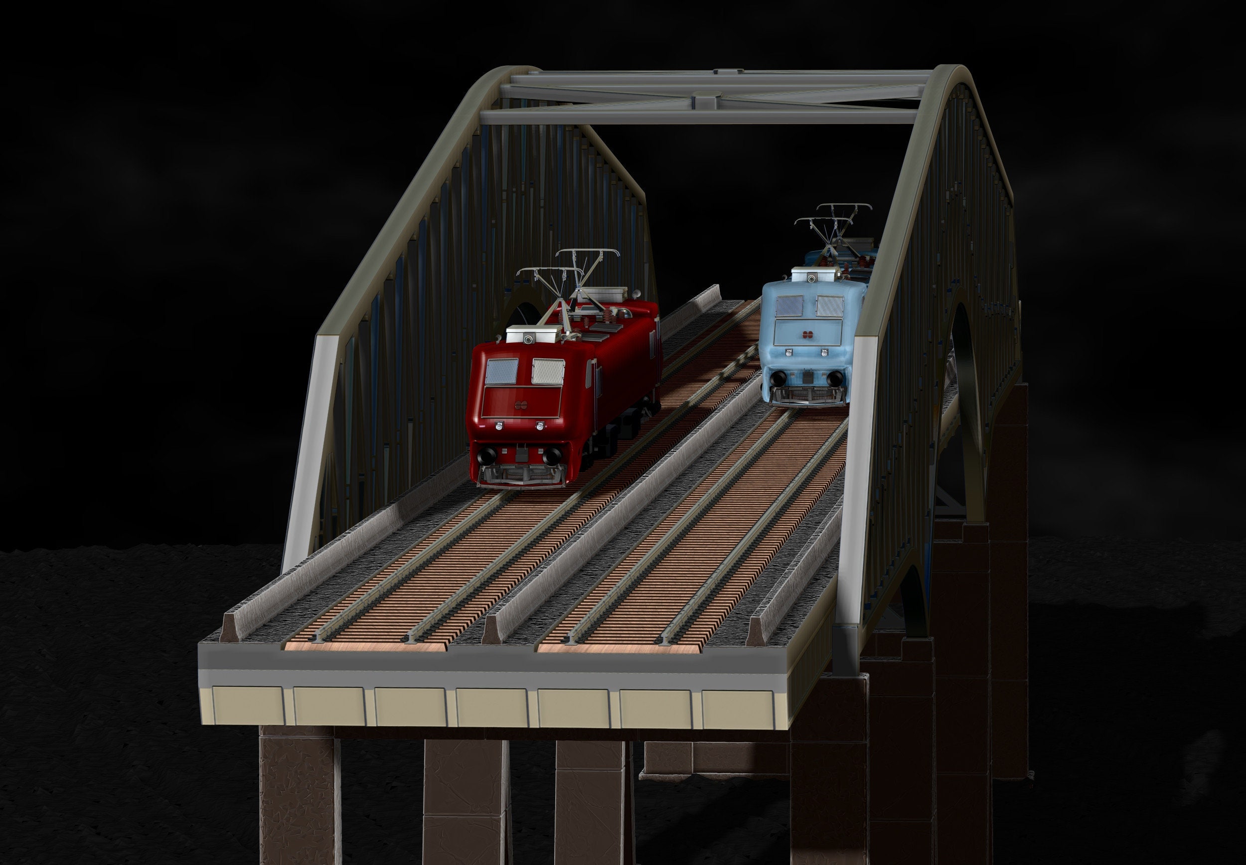 Model Bridge H0 Scale Trains, Baltimore Bridge Reproduction (francis ...