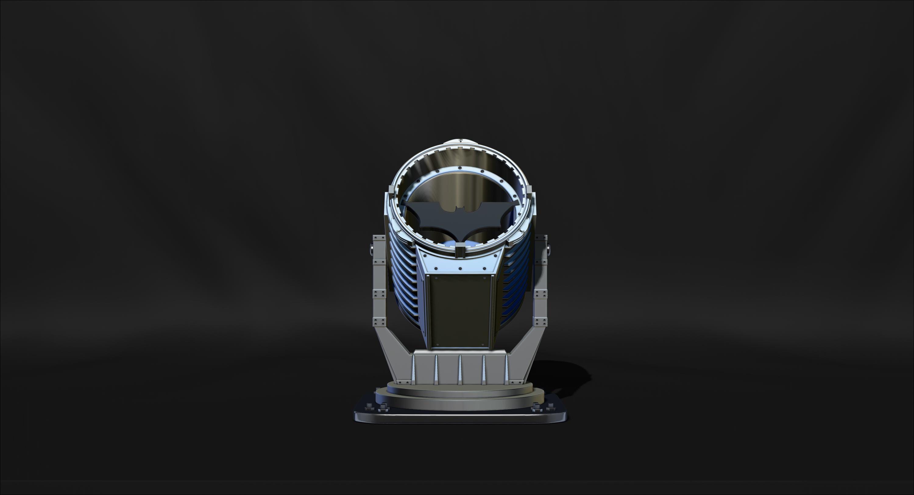 Bat Signal Searchlight Lamp 3D Model Miniature Assembly File STL-OBJ ...