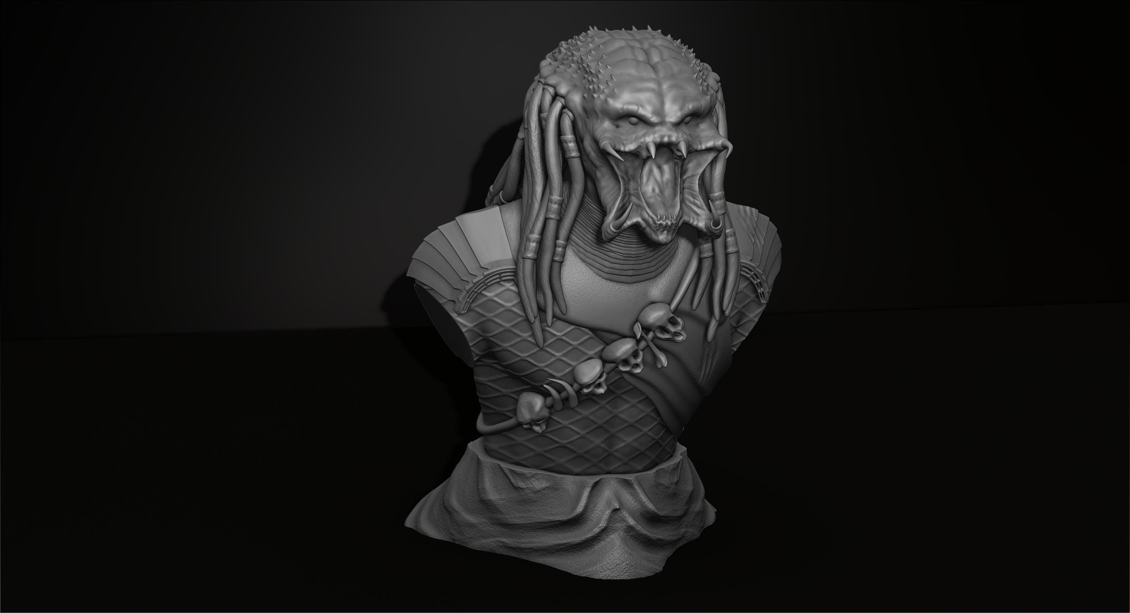 Predator Bust - File STL for 3D Printing - Figurine 3D Printing ...