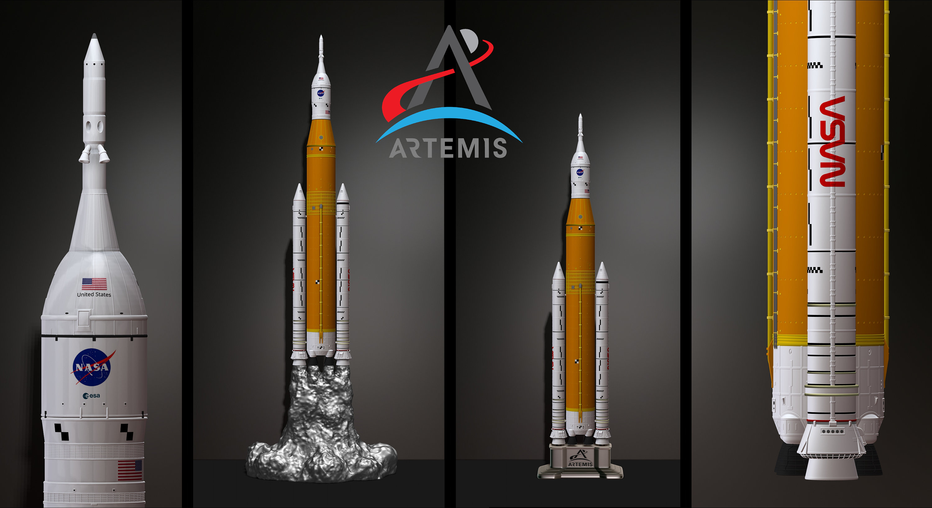 Artemis 1 the Space Launch System sls: Nasas Moon Rocket Take off lamp ...