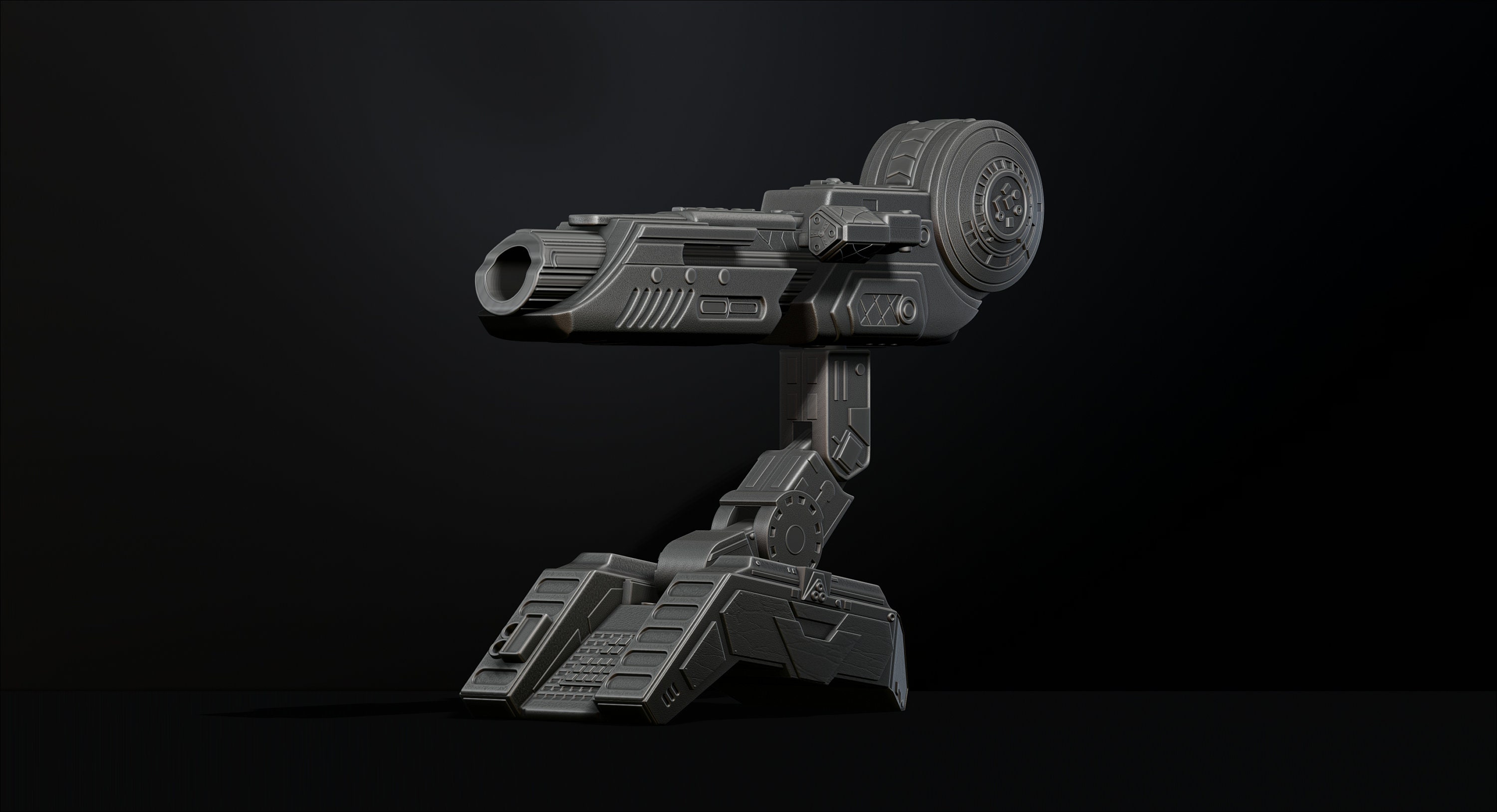 Predator Shoulder Cannon Plasma Two Size File STL – OBJ for 3D Printing ...