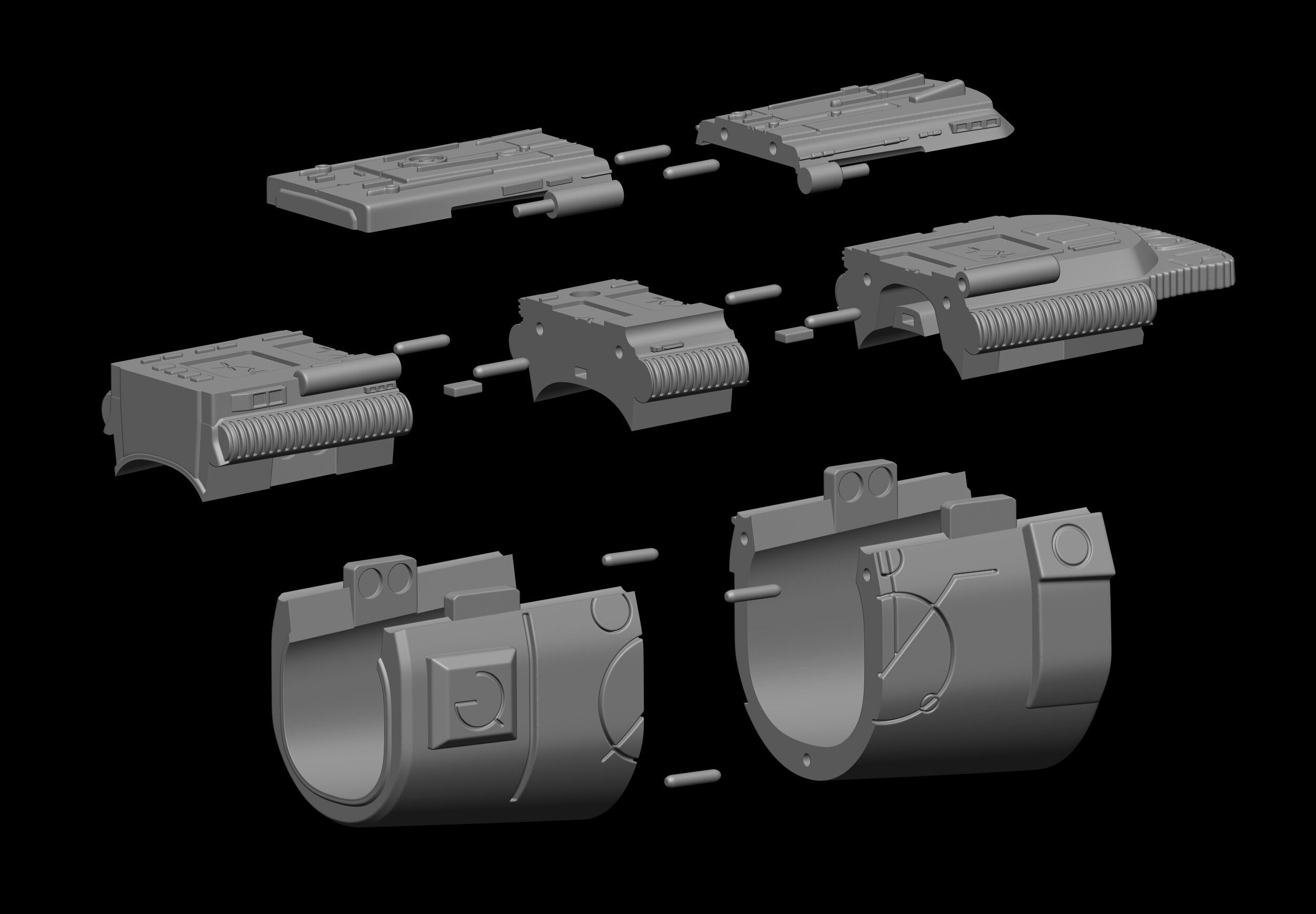 Predator Gauntlet Forearm Left Scale 1:1 File STL-OBJ for 3D Printer - Etsy