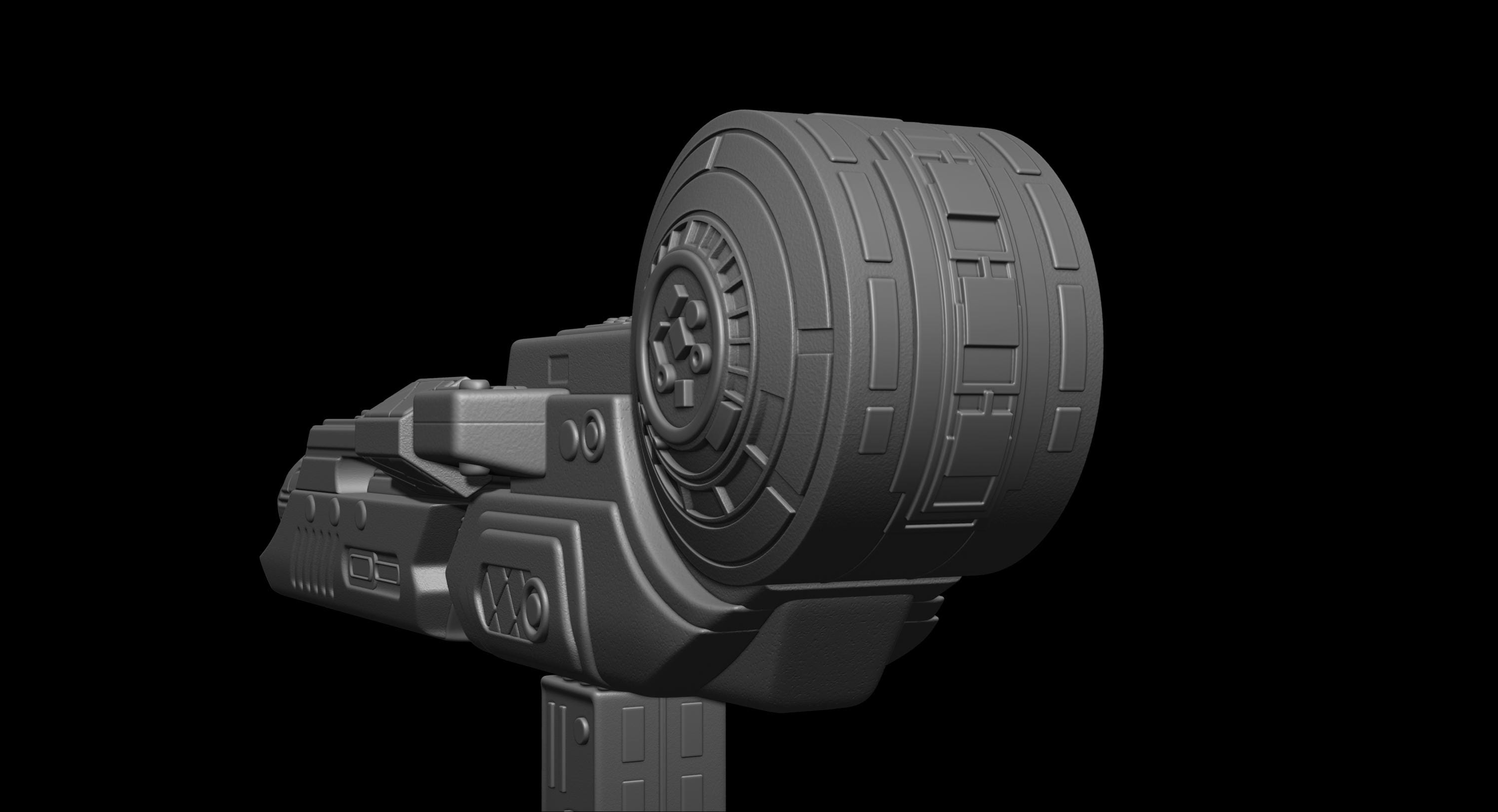 Predator Shoulder Cannon Plasma Two Size File STL – OBJ for 3D Printing ...