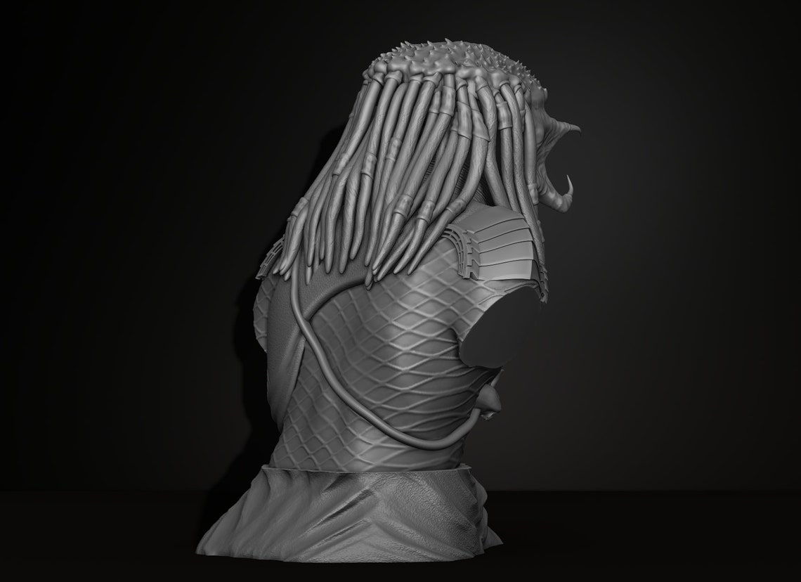 Predator Bust File STL for 3D Printing Figurine 3D Printing Assembly - Etsy