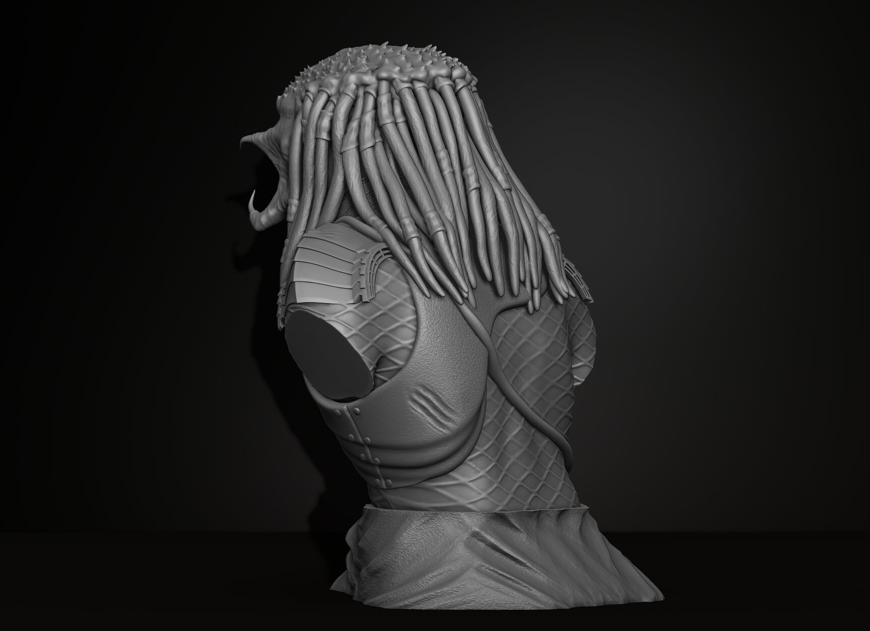 Predator Bust - File STL for 3D Printing - Figurine 3D Printing ...