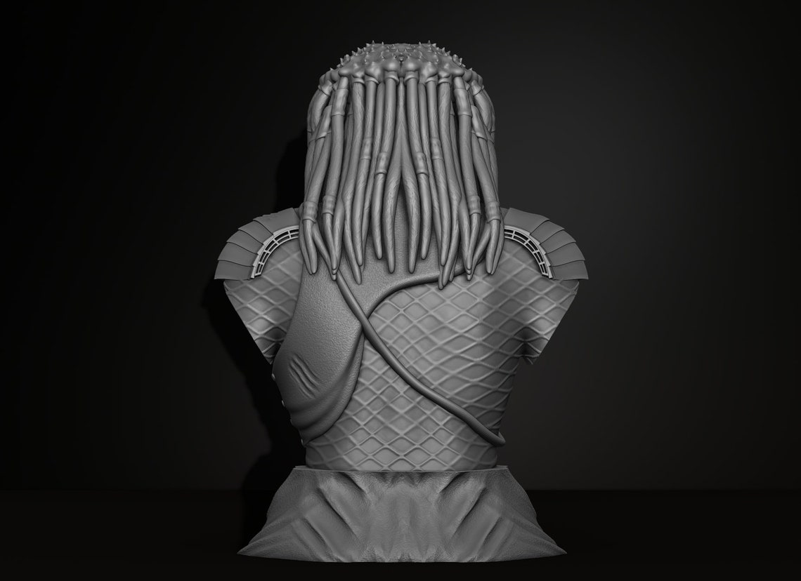 Predator Bust File STL for 3D Printing Figurine 3D Printing Assembly - Etsy
