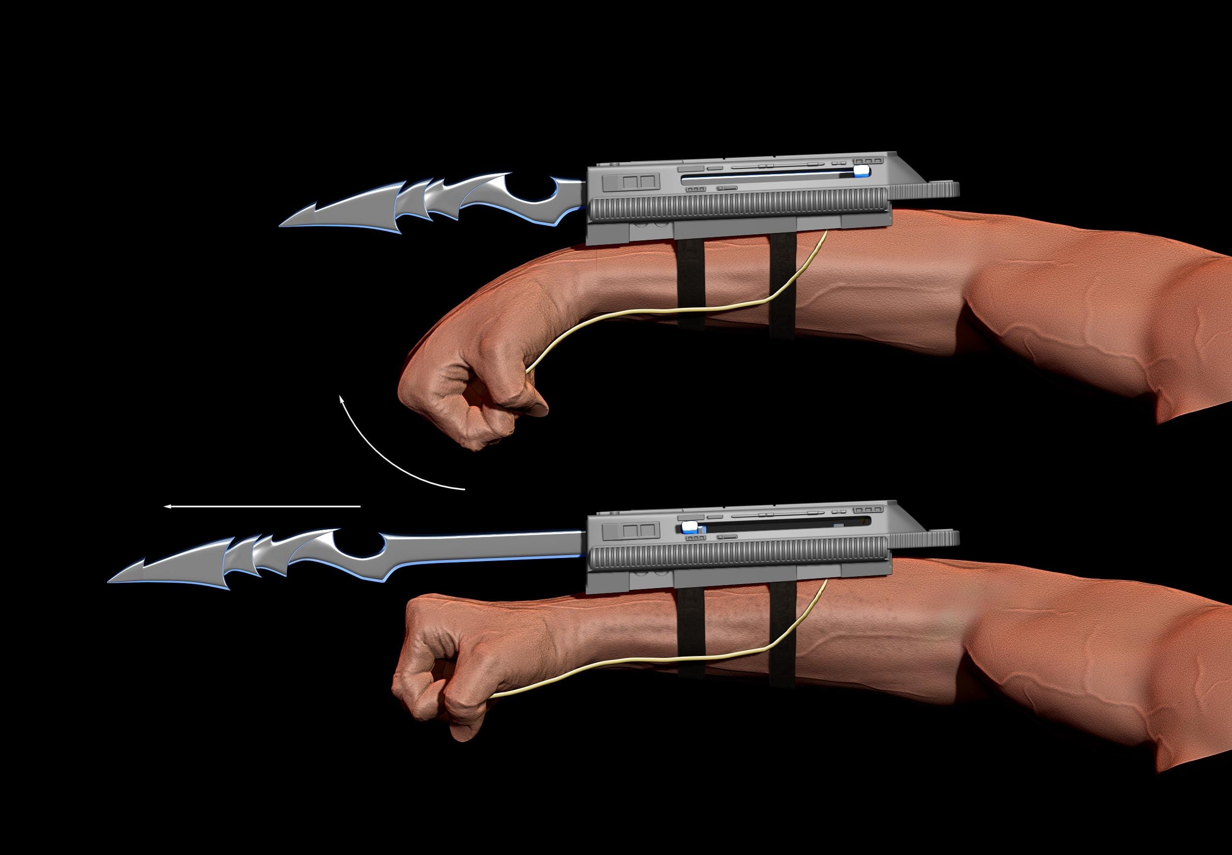 Predator Gauntlet Forearm Right, Removable Blades, Scale 1;1 File STL ...