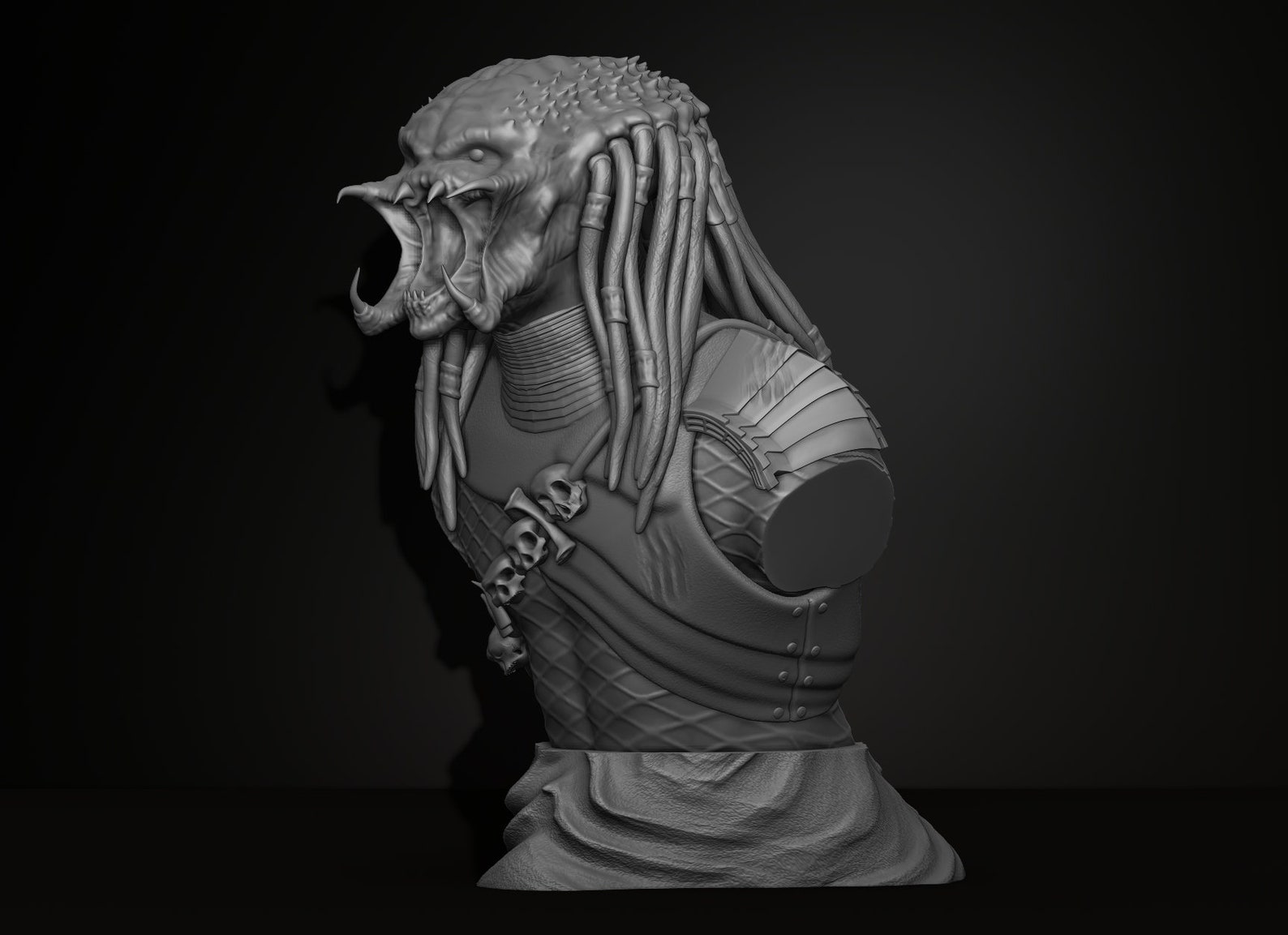 Predator Bust - File STL for 3D Printing - Figurine 3D Printing ...