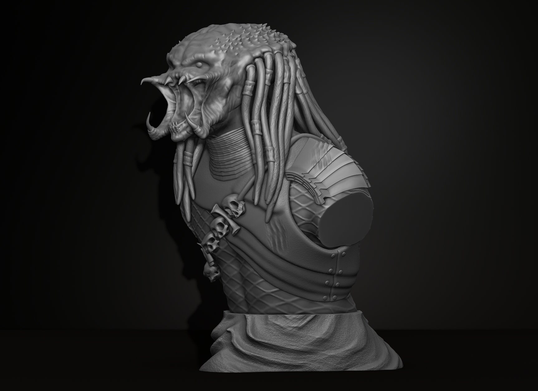 Predator Bust - File STL for 3D Printing - Figurine 3D Printing ...