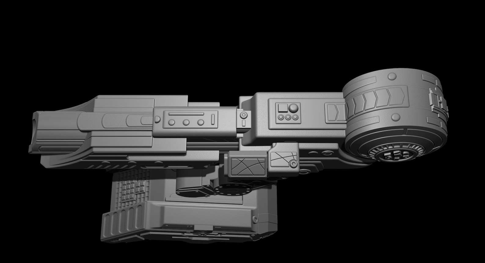Predator Shoulder Cannon Plasma Two Size File STL – OBJ for 3D Printing ...