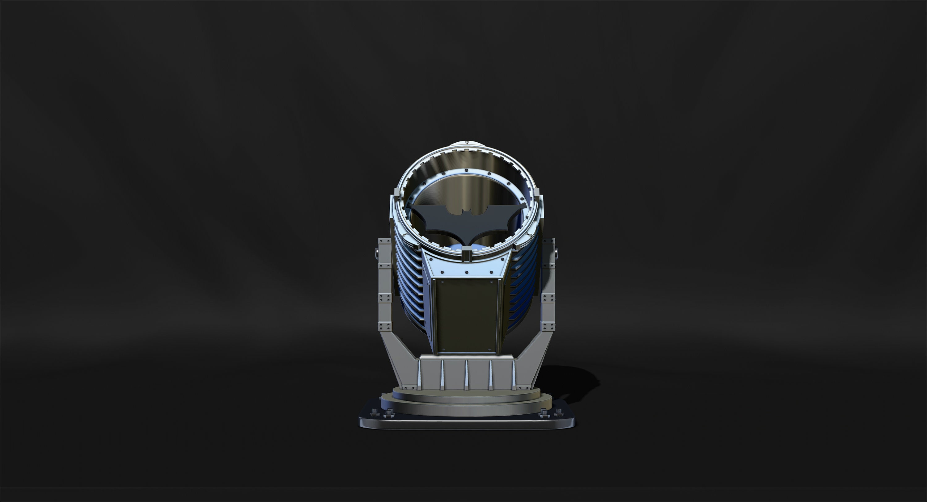 Bat Signal Searchlight Lamp 3D Model Miniature Assembly File STL-OBJ ...