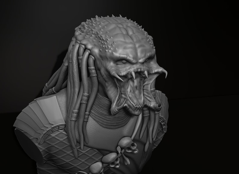Predator Bust - File STL for 3D Printing - Figurine 3D Printing ...