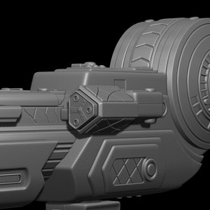 Predator Shoulder Cannon Plasma Two Size File STL – OBJ for 3D Printing ...