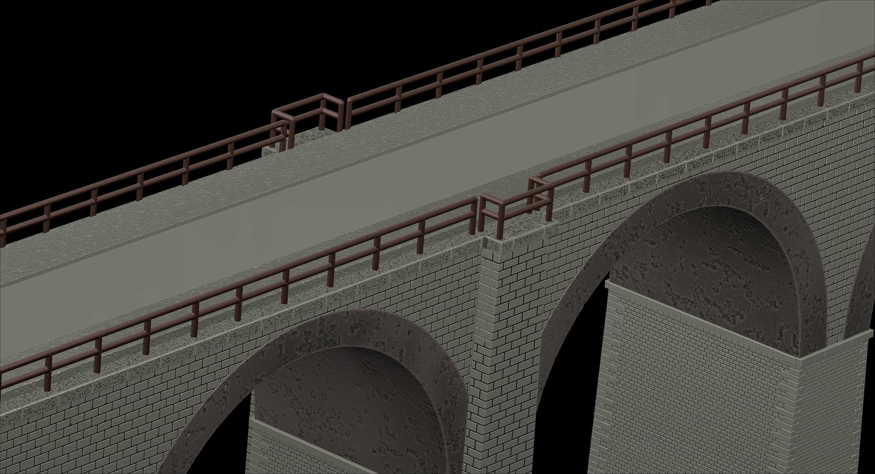 Model Bridge, H0 Scale Trains, Reproduction Viaduct of Cansano AQ Italy ...