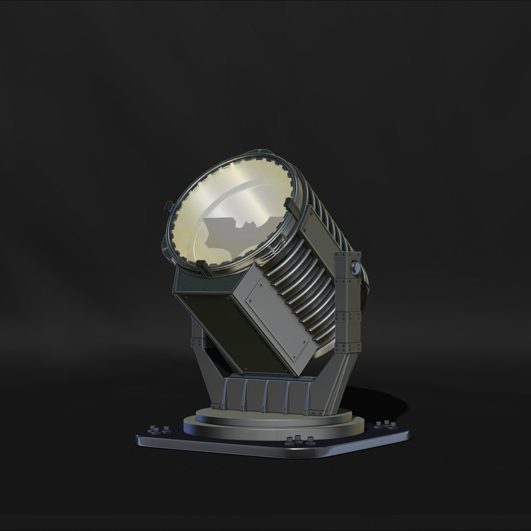Bat Signal Searchlight Lamp 3D Model Miniature Assembly File STL-OBJ ...