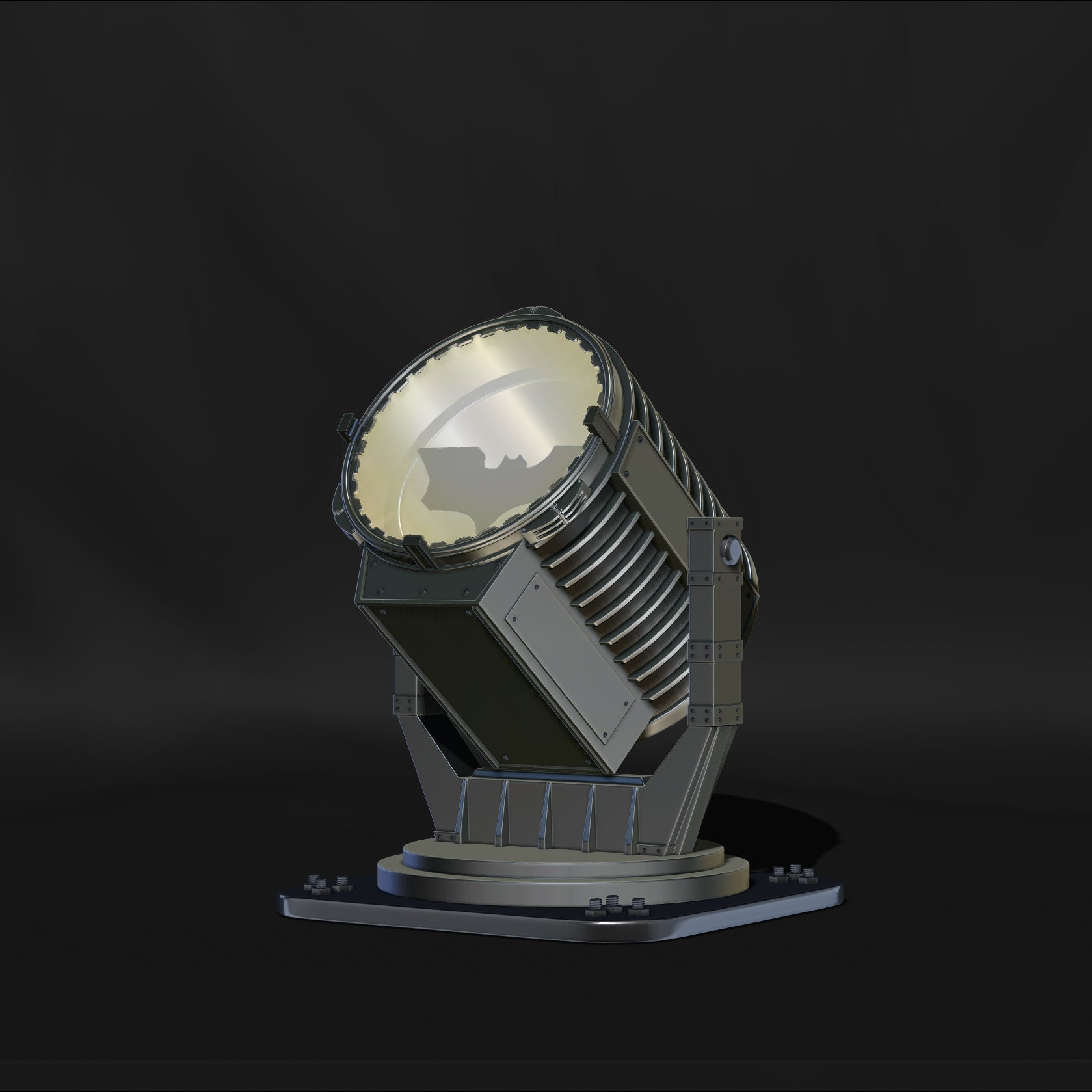 Bat Signal Searchlight Lamp 3D Model Miniature Assembly File STL-OBJ ...