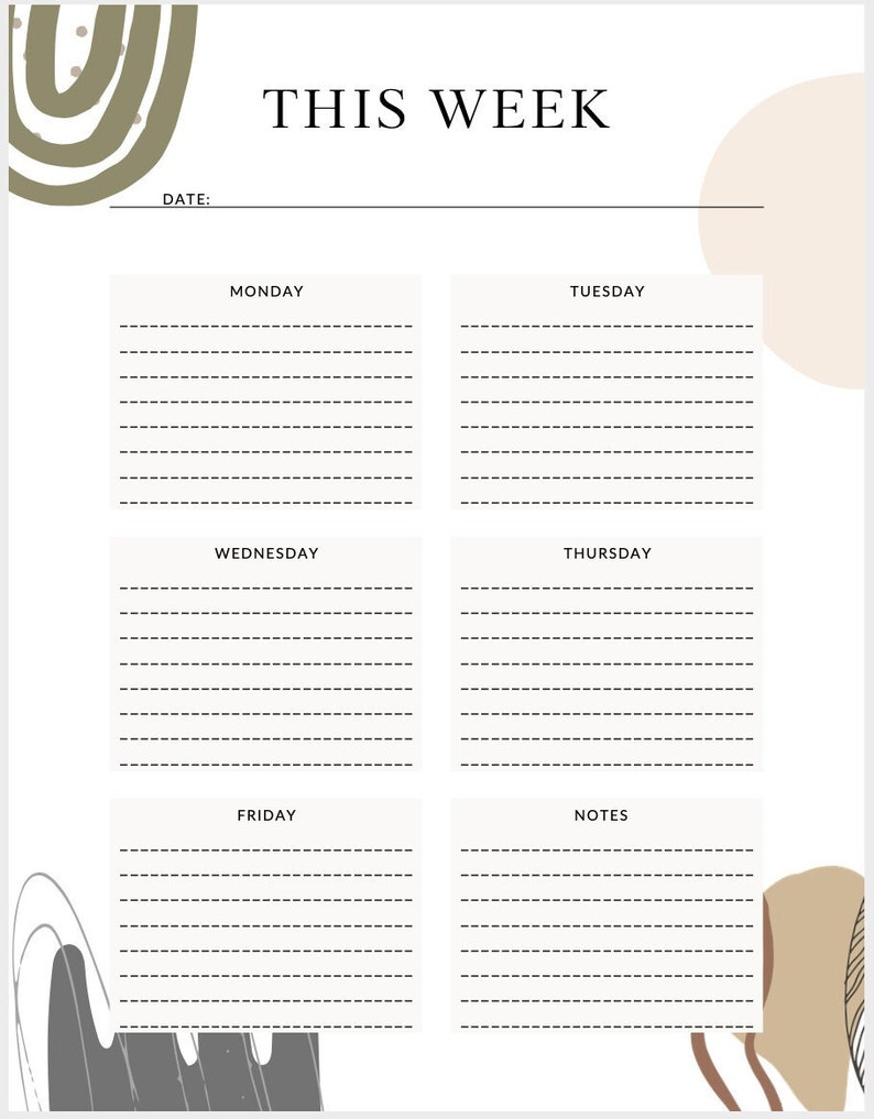 This Week Planner - Etsy