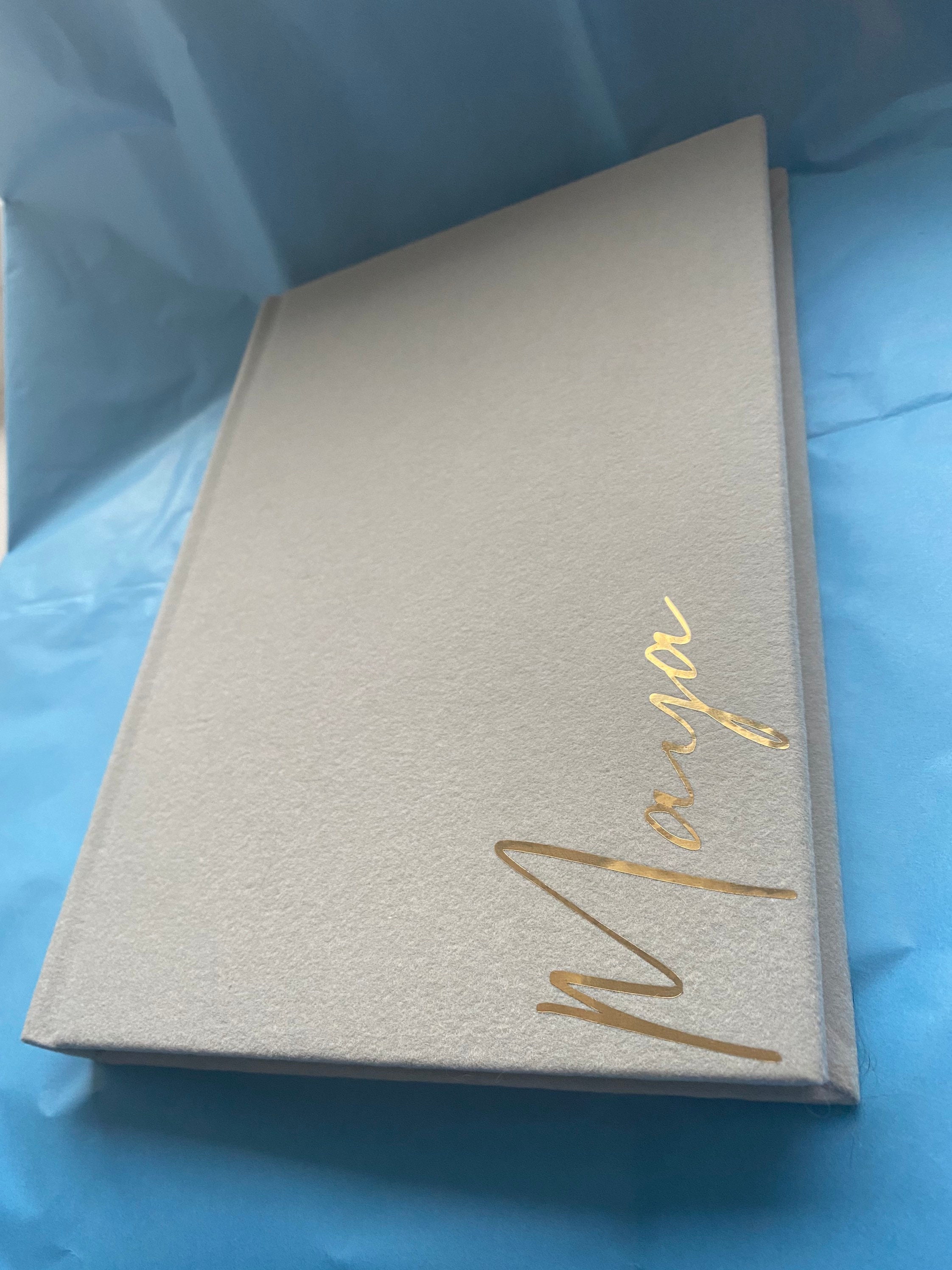 Velvet Notebook Personalised With Name Gift Notebook - Etsy.de