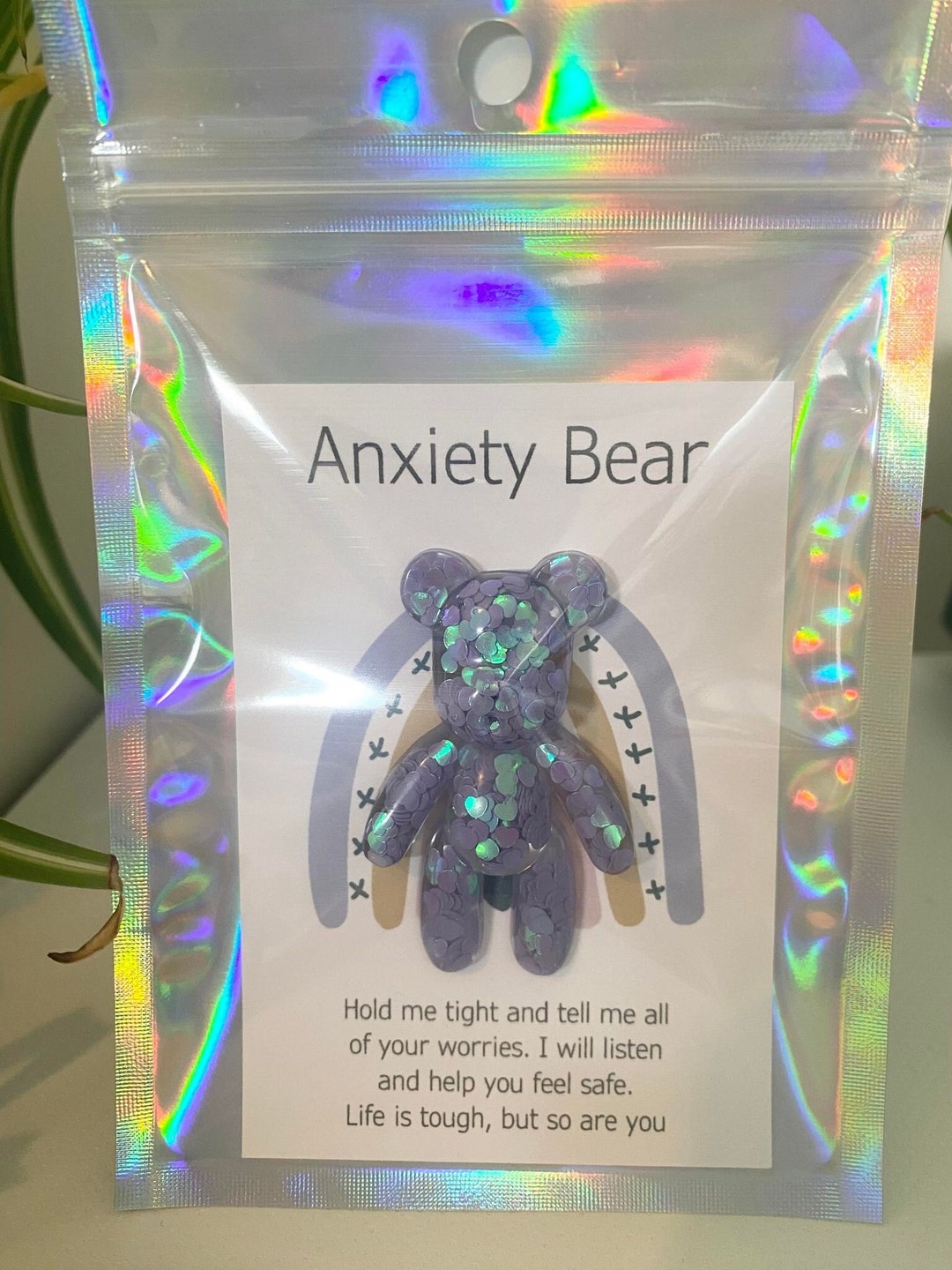Anxiety Bear, Pocket Bear Hug, Anxiety Gift, Worry Buddy, Mental Health ...