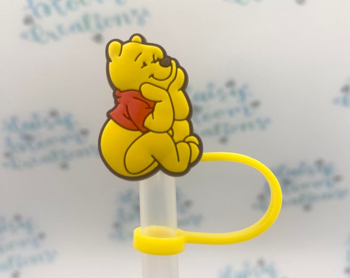 Winnie the Pooh Straw Topper, Cups, Cold Cups, Gift Idea, Gift for Her ...