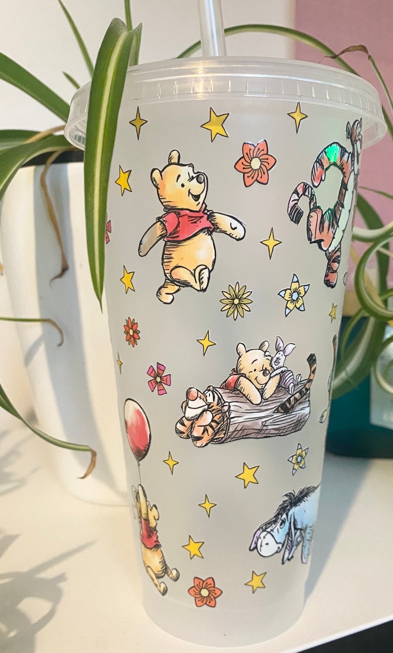 Winnie the Pooh, Tigger, Piglet and Eeyore Frosted 24oz Cold Cup With ...