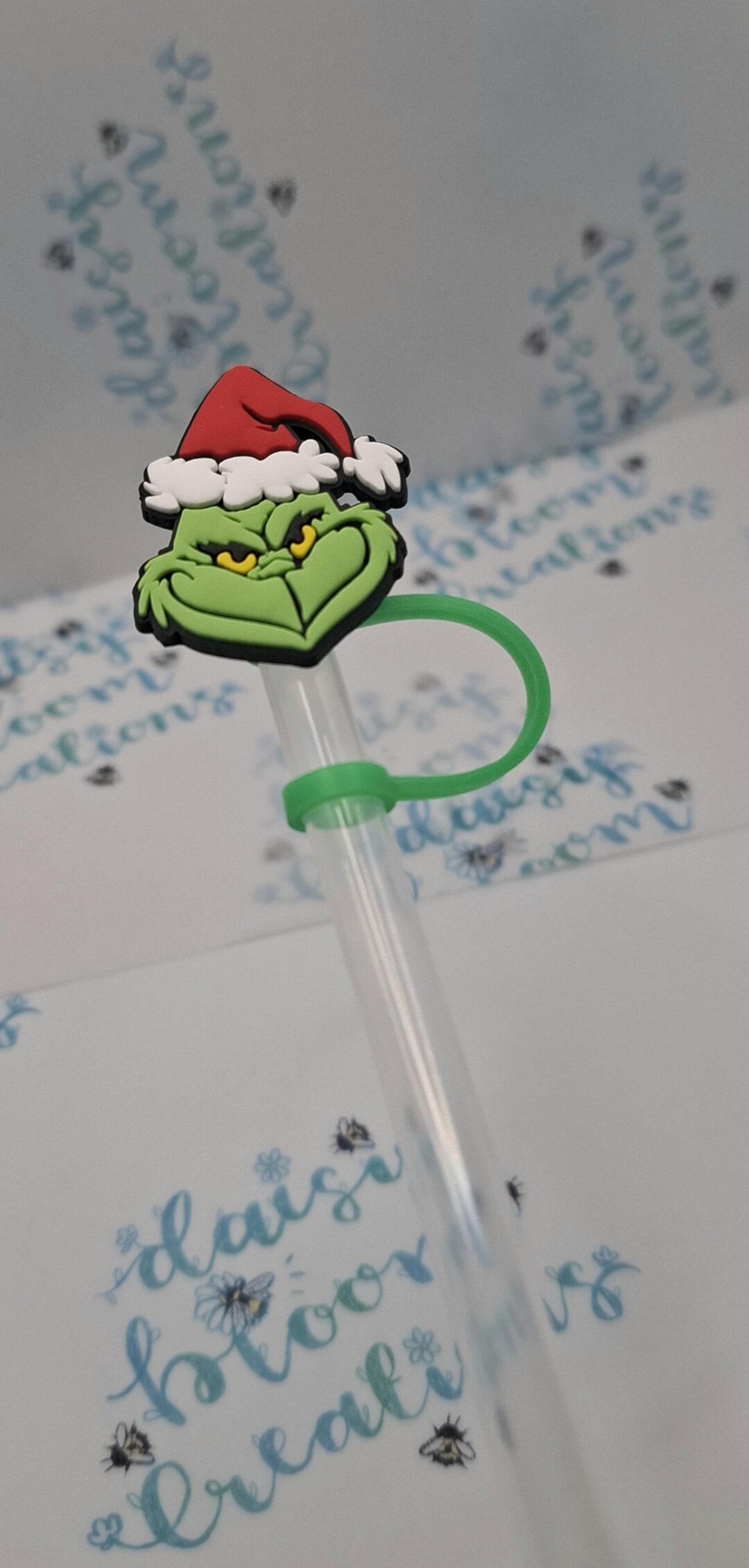The Grinch Straw Topper, Cups, Cold Cups, Gift Idea, Gift for Her ...