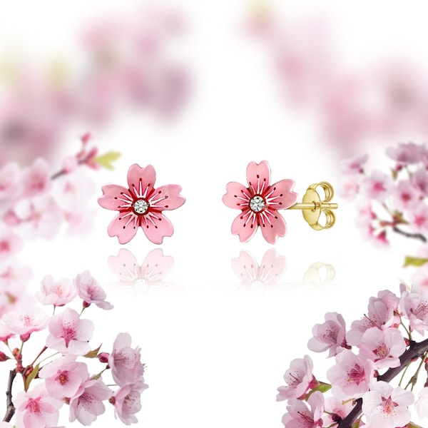 Sakura Earrings - Etsy