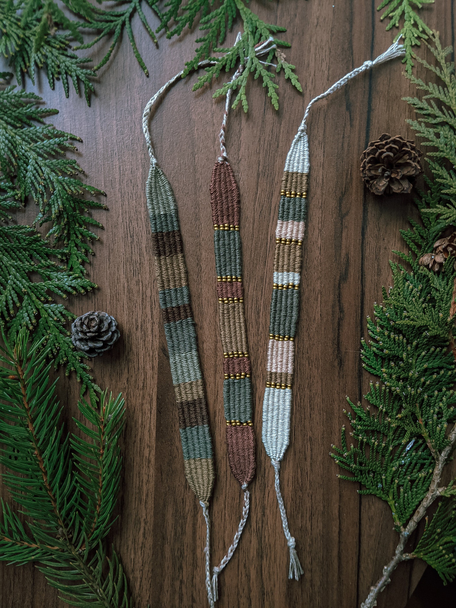 Handwoven Bracelet, Minimalist Bracelet, Woven Boho Jewelry, Loom Woven ...