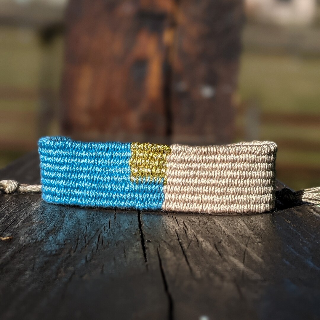 Handwoven Minimalist Fabric Bracelet, Woven Textile Cuff Bracelet ...