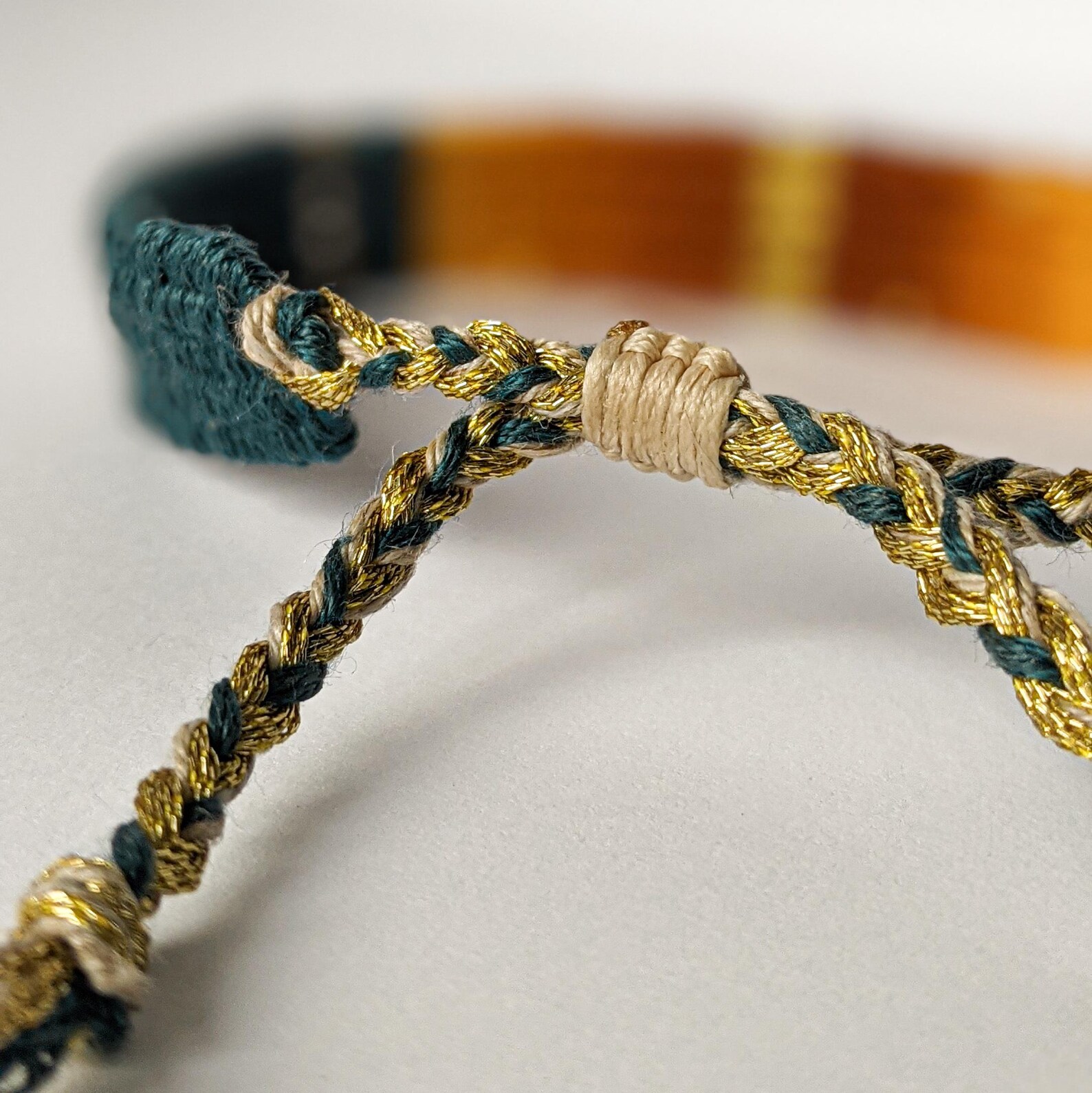 Hand Woven Textile Bracelet, Handwoven Minimalist Fabric Jewelry, Thank ...