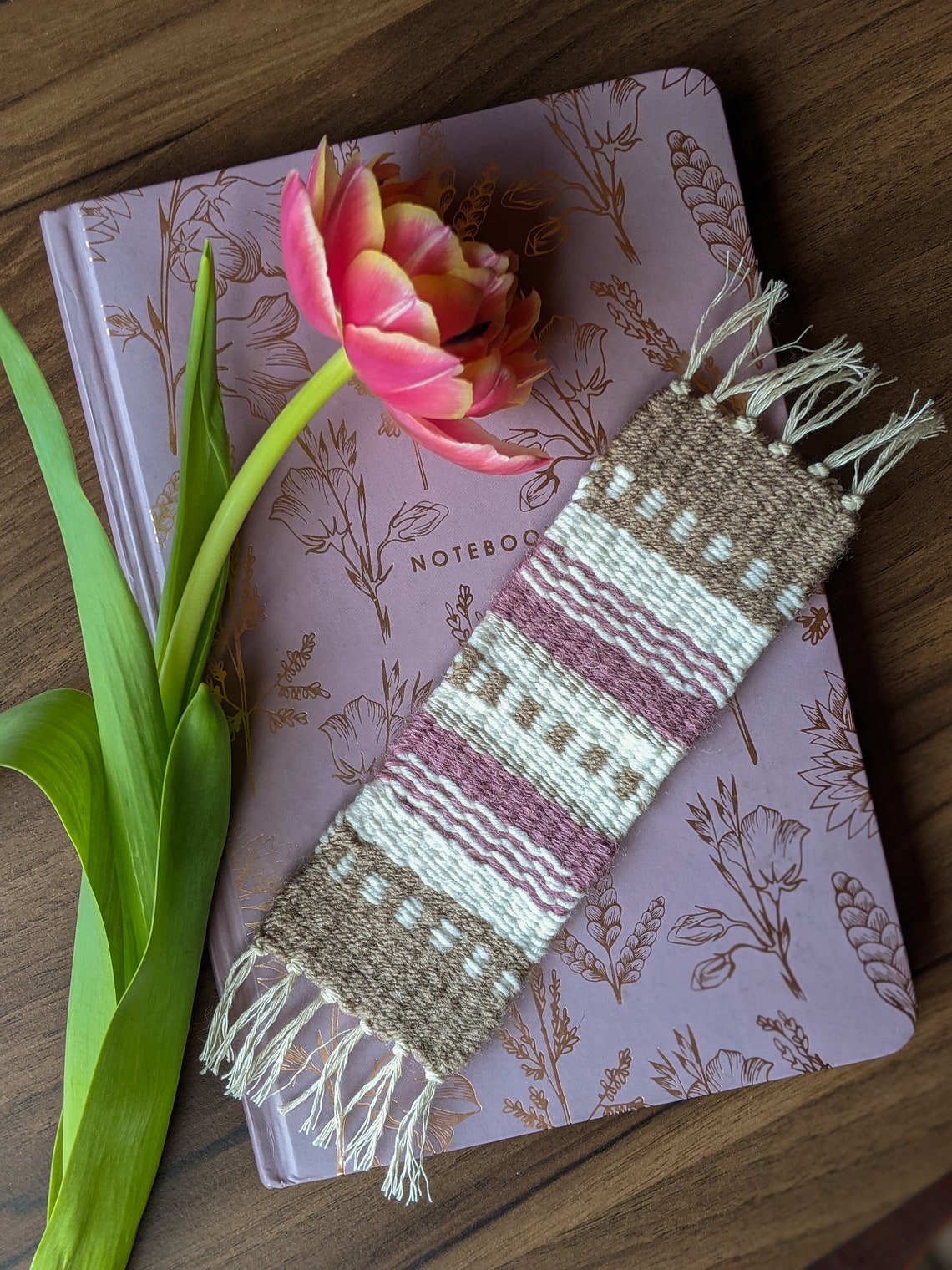 Woven Bookmark, Gift for Bookworm, Mini Woven Tapestry - Etsy