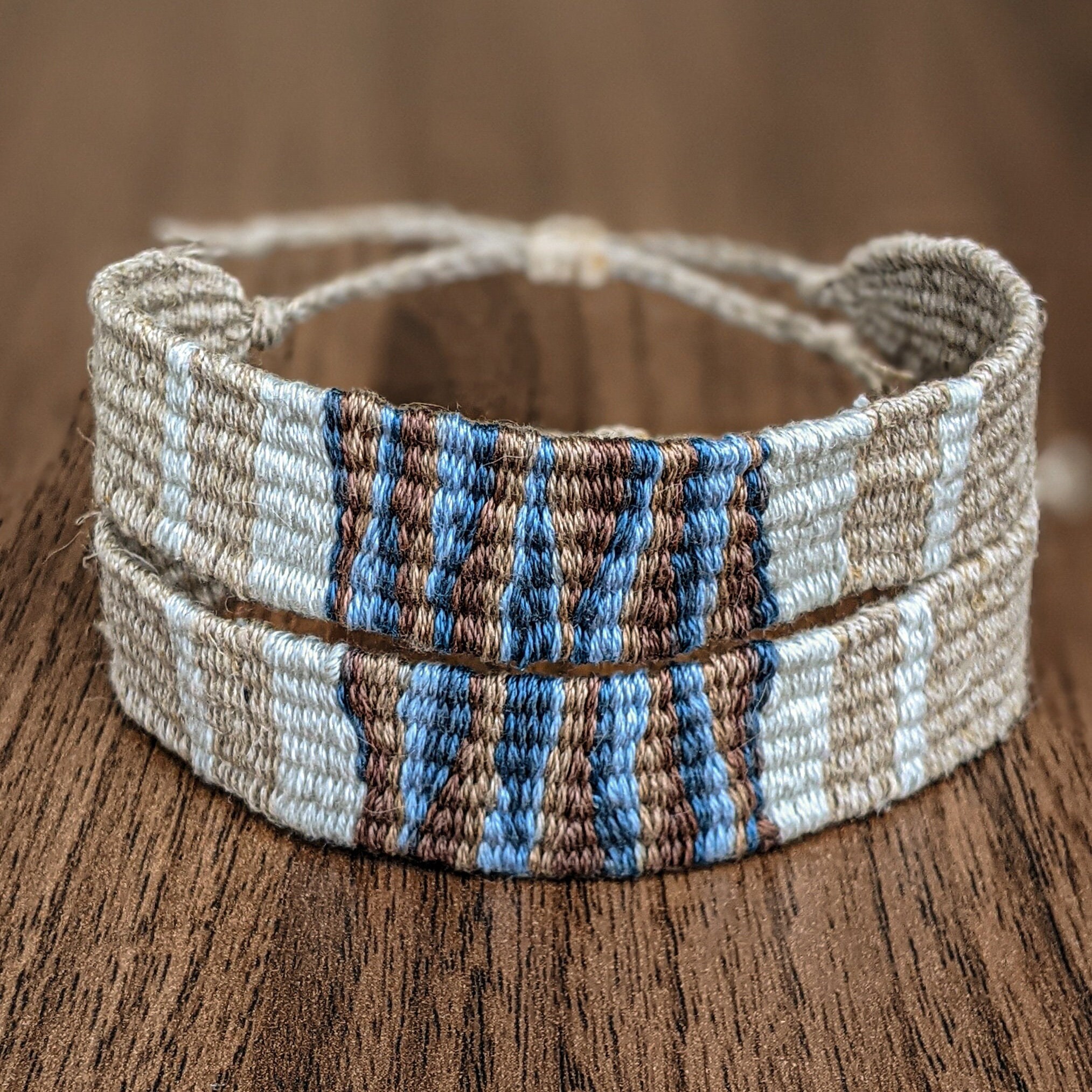 Linen Fabric Handwoven Bracelet, Minimalist Textile Bracelet, Best ...
