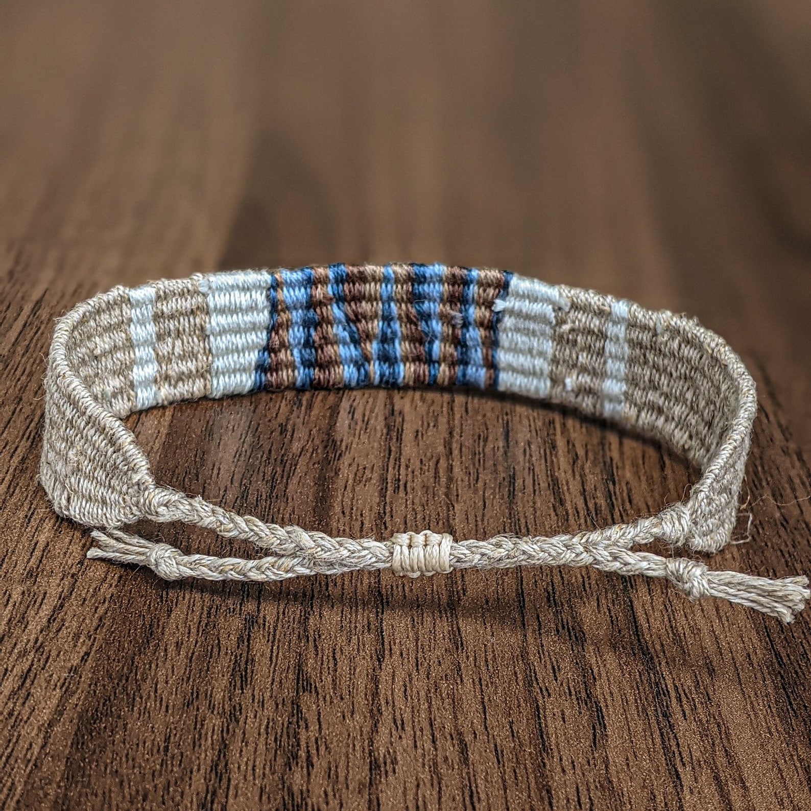 Linen Fabric Handwoven Bracelet, Minimalist Textile Bracelet, Best ...