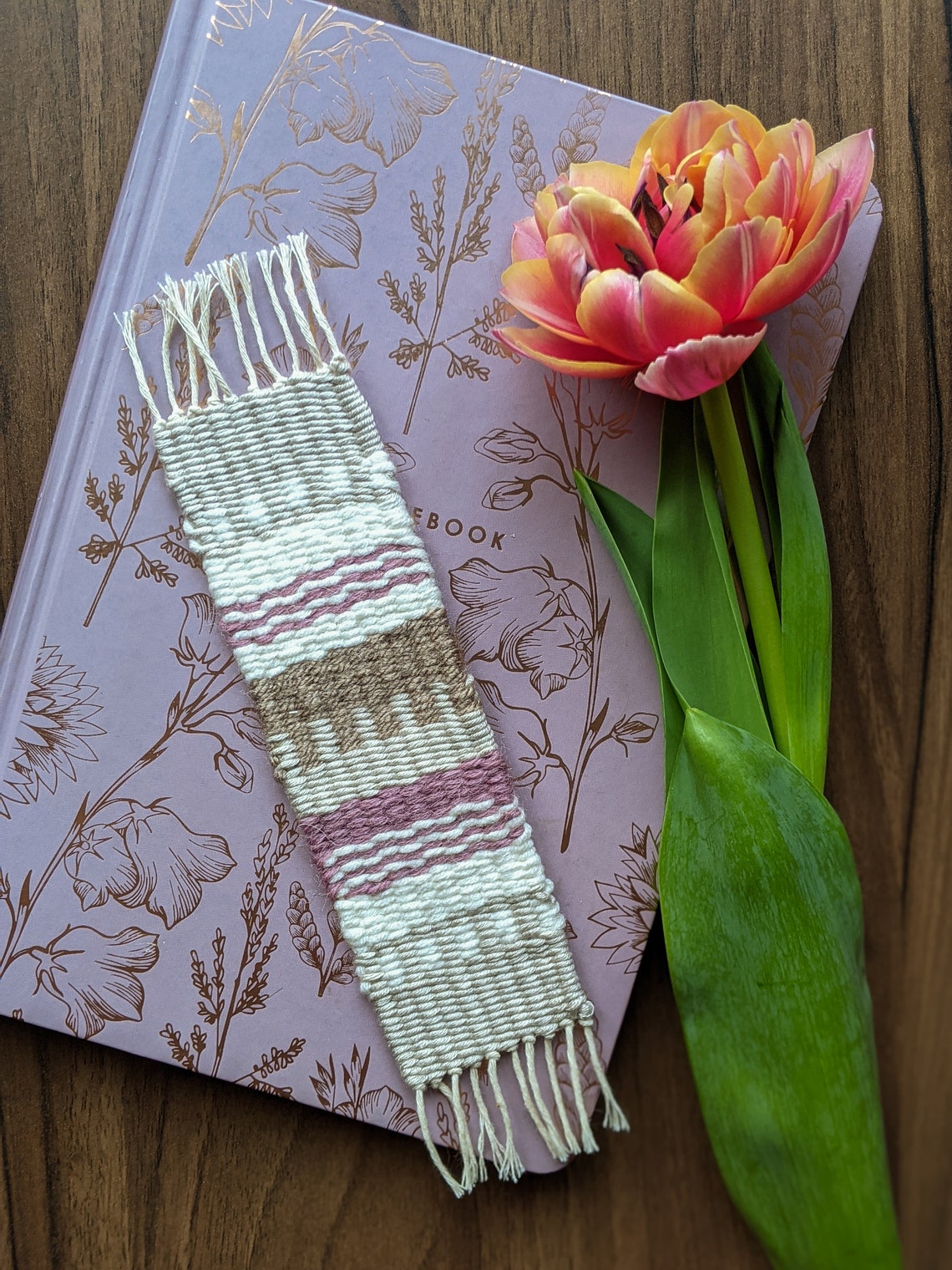 Woven Bookmark, Gift for Bookworm, Mini Woven Tapestry - Etsy