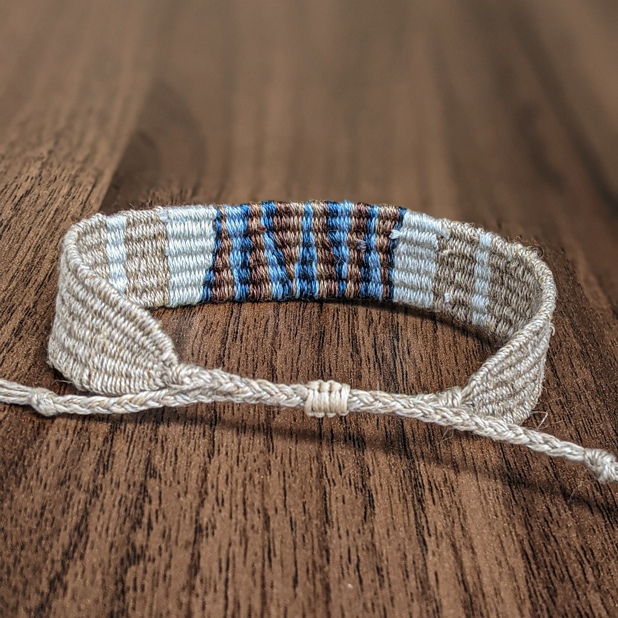Linen Fabric Handwoven Bracelet, Minimalist Textile Bracelet, Best ...