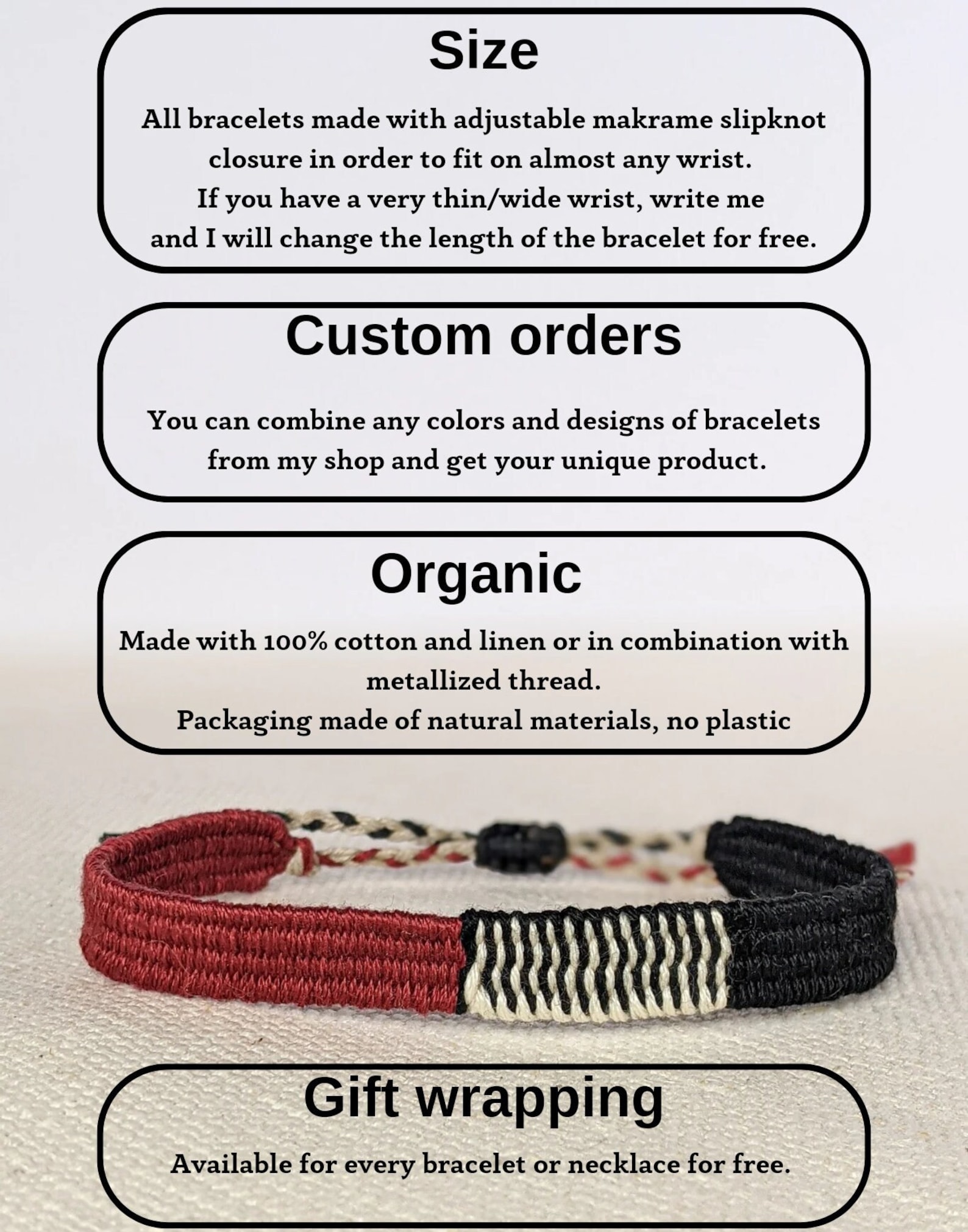 Cross Bracelet Women / Men , Handwoven Minimalist Fabric Bracelet ...